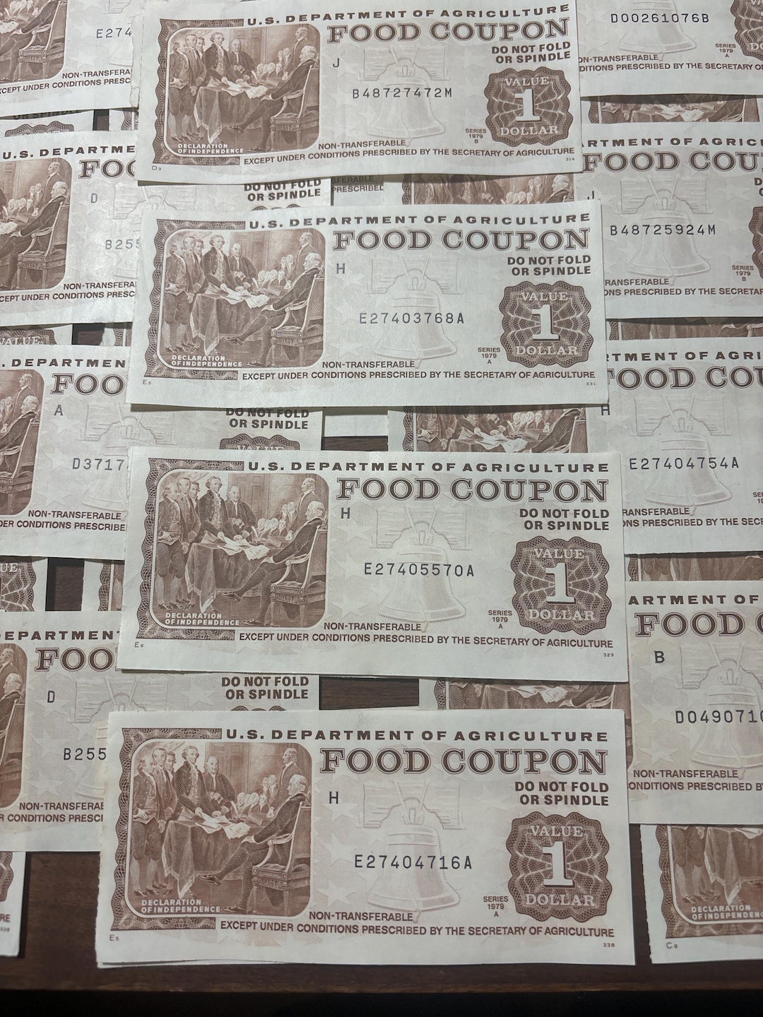 Vintage Authentic USDA Food Coupon 1 Dollar Food Stamp About ...