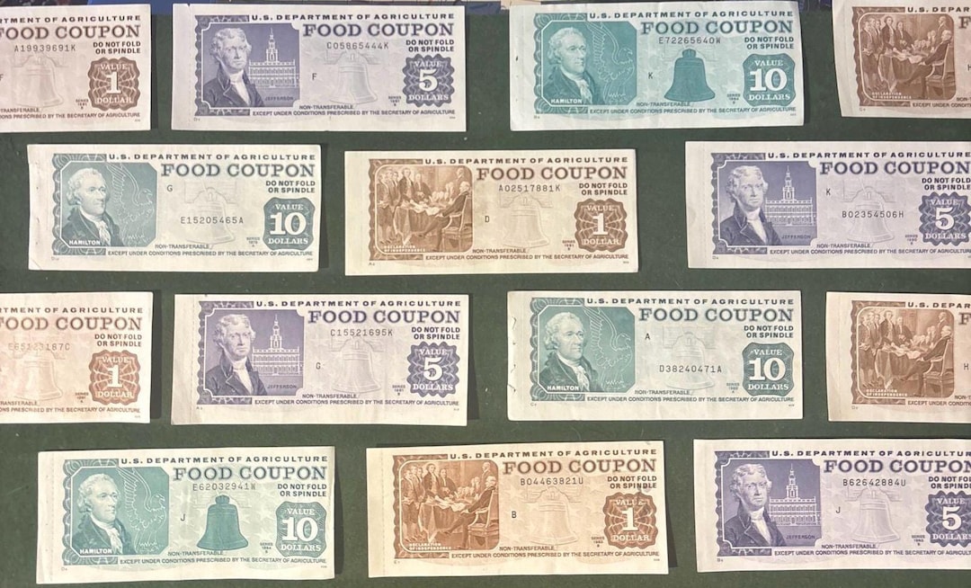 Vintage USDA Food Coupon Set, 1976-1990 Series, Collectible Stamps - Etsy