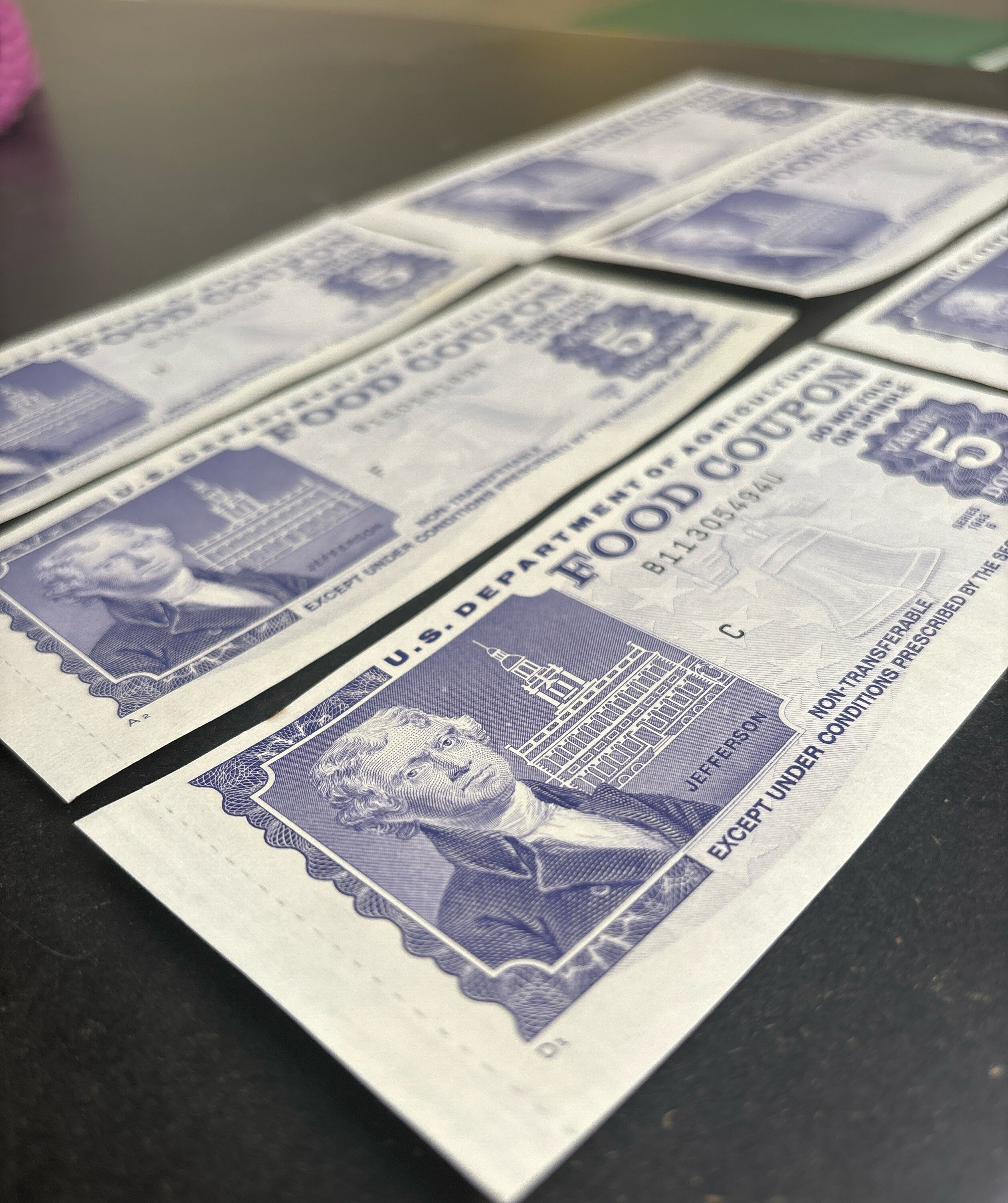 Vintage USDA Food Coupon 5 Dollar, Single Paper Food Stamp 1976-1991 ...