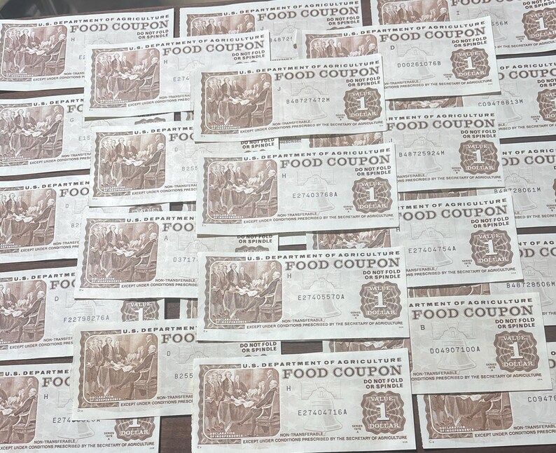 Vintage 1970s-1980s USDA Food Coupon, 1 Dollar Collectible Currency - Etsy