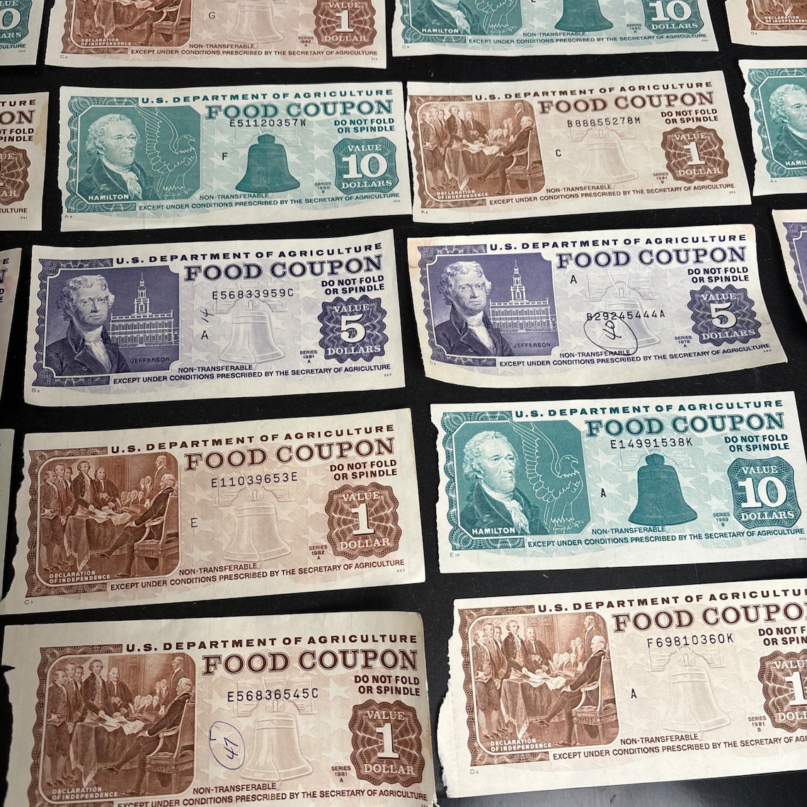 10 Dollar USDA Food Coupon/stamp-full Stamp Excellent Condition, Au ...