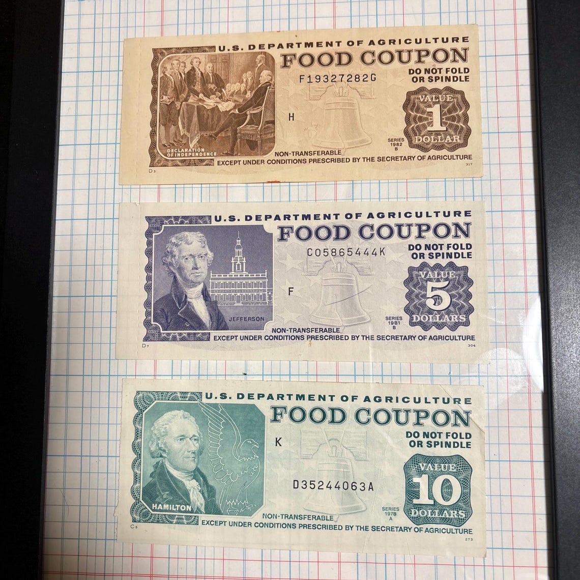 Vintage USDA Food Stamps: 1970-1990 Collectible Currency (3-pack) - Etsy