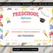 Editable Preschool Diploma | Printable Kindergarten Graduation Diploma ...