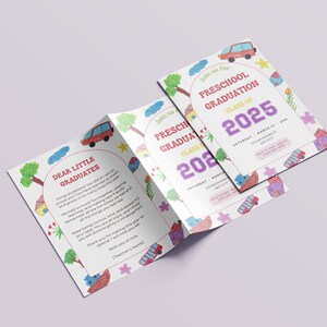 Editable Preschool Graduation Program Template (digital Download) - Etsy
