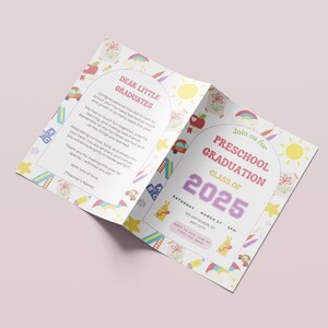 Editable Preschool Graduation Program Template (digital Download) - Etsy
