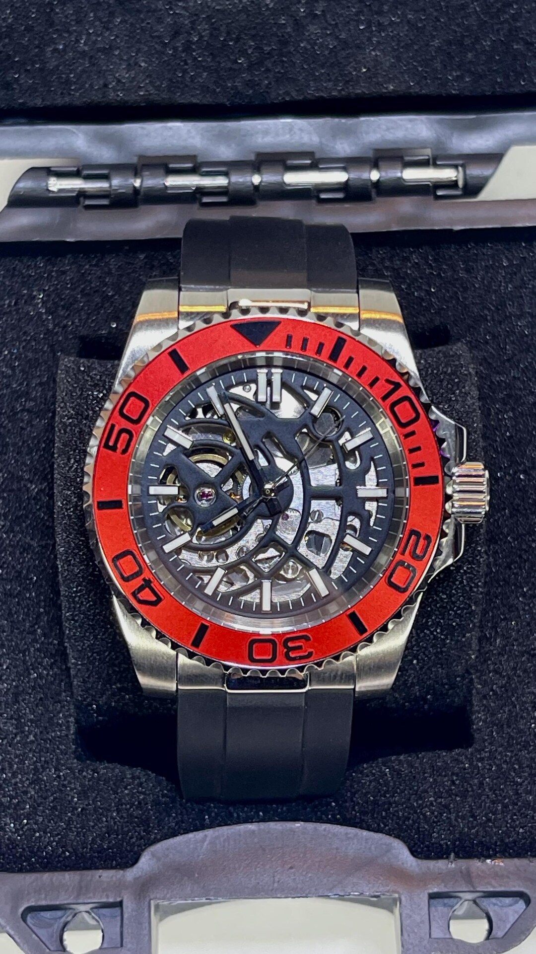 Seiko Mod Skeleton Diver - Etsy