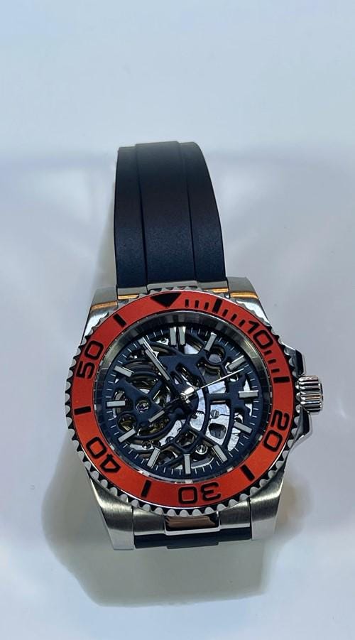 Seiko Mod Skeleton Diver - Etsy