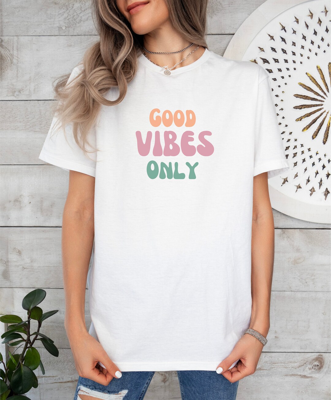 Good Vibes Only Shirt, Gift for Her, Positive Vibes Shirt, Metal Health ...