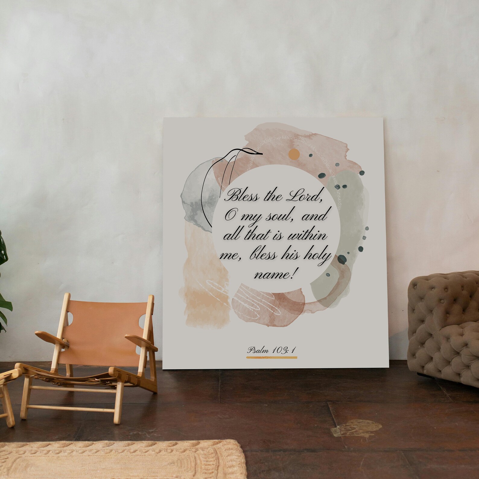 Psalm 103:1 bless the LORD Oh My Soul Bible Verse Wall Art Frame ...