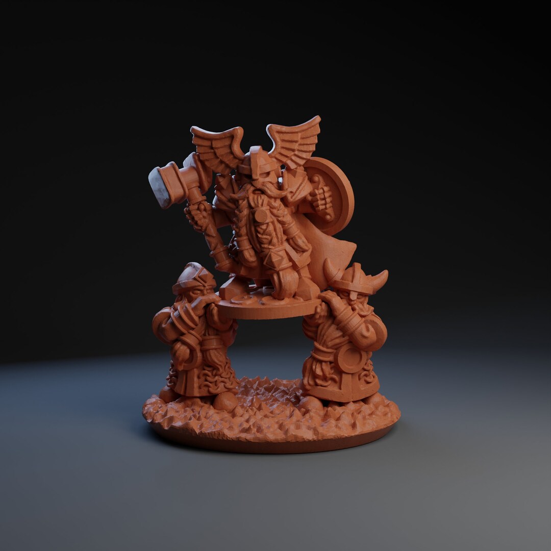Dwarf General Forest Dragon Wargaming TTRPG 10mm Scale - Etsy