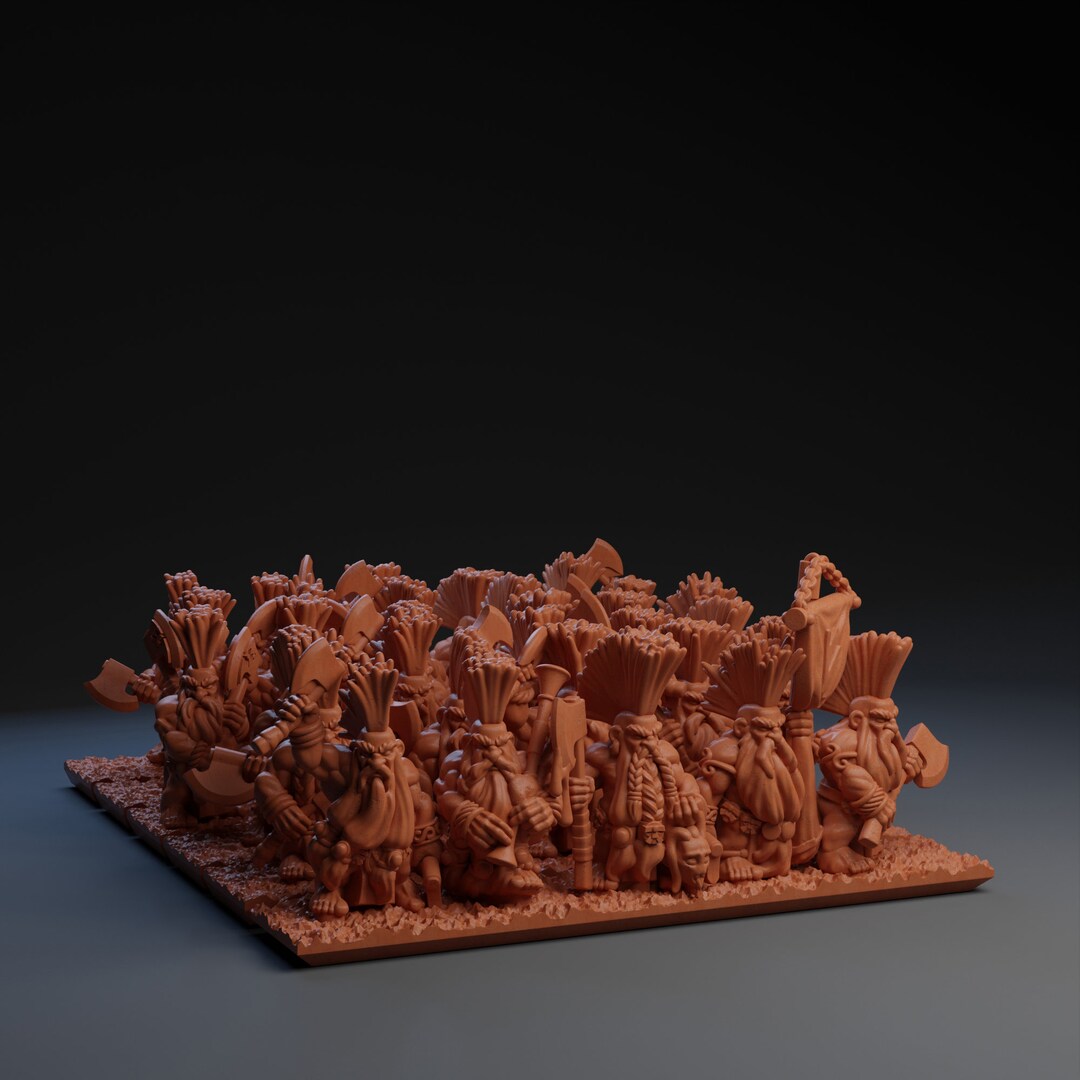 Norse Dwarf Berserkers Varus Miniatures Wargaming TTRPG 10mm Scale - Etsy