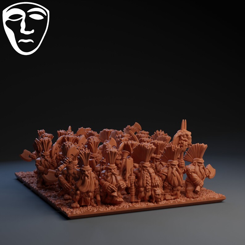 Norse Dwarf Berserkers Varus Miniatures Wargaming TTRPG 10mm Scale - Etsy