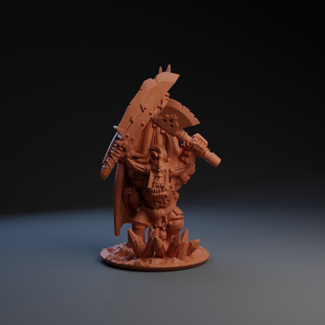 Orc Warboss 2 Green Skin Miniatures Wargaming TTRPG 10mm Scale - Etsy