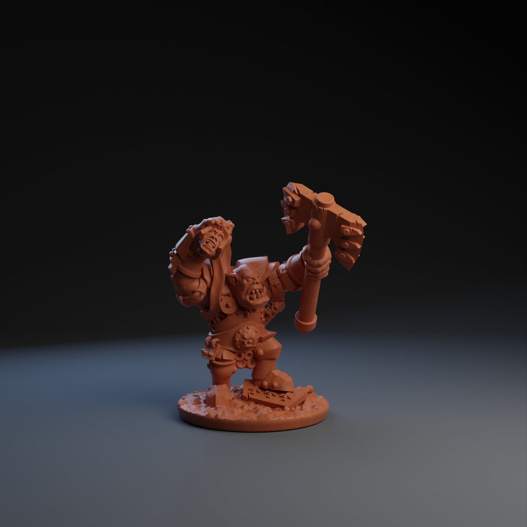 Orc Hero Green Skin Miniatures Wargaming TTRPG 10mm Scale - Etsy