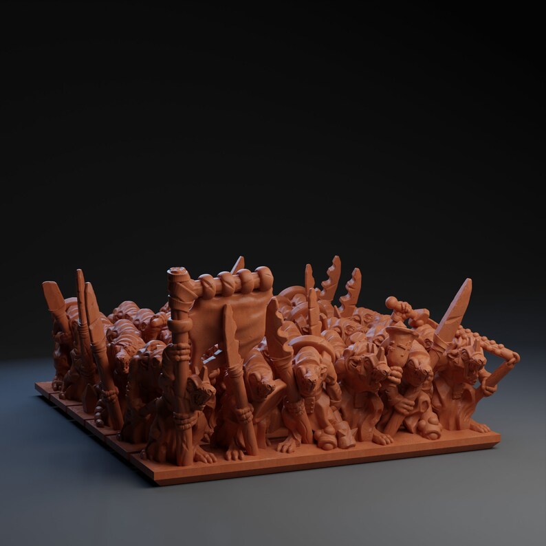 Ratman Warrior Vermin Clans Wargaming TTRPG 10mm Scale - Etsy