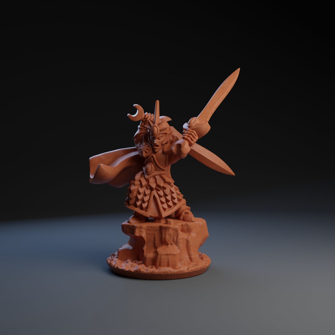 Foot Hero Noble Elves Forest Dragon Wargaming TTRPG 10mm Scale - Etsy