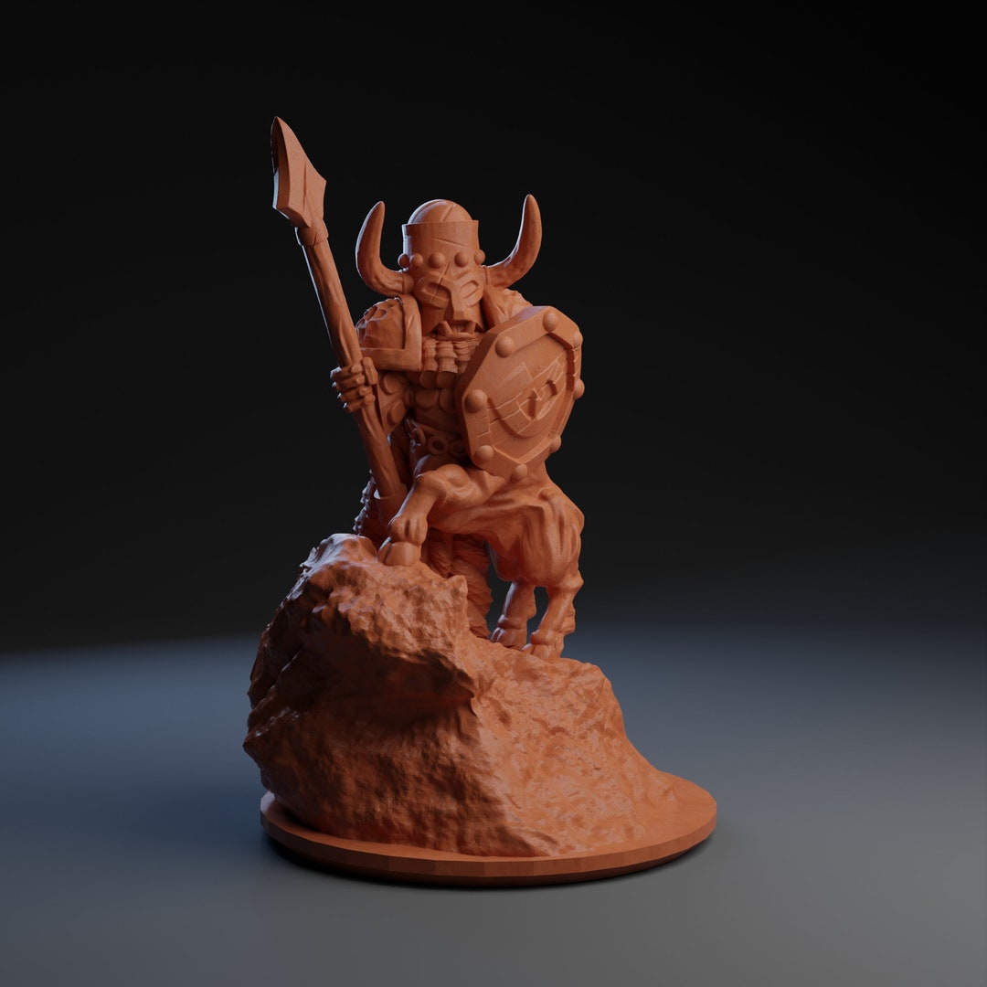 Magma Dwarf Bullzentaur Hero Ankylo Miniatures Wargaming TTRPG 10mm Scale - Etsy