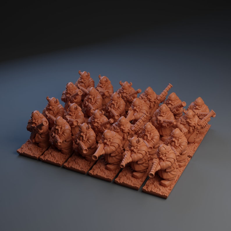 Norse Dwarf Handgunners Varus Miniatures Wargaming TTRPG 10mm Scale - Etsy