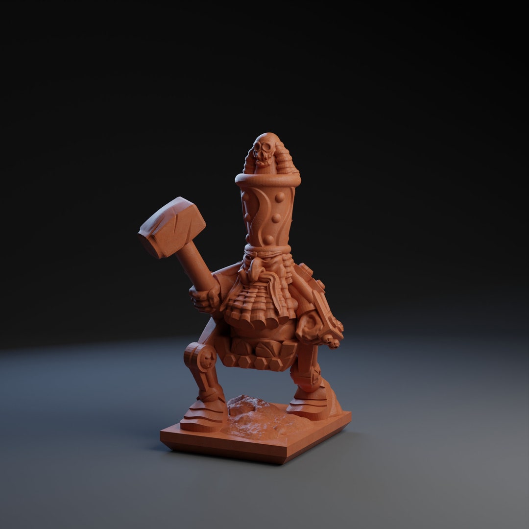 Bionic Magma Dwarf General Ankylo Miniatures Wargaming TTRPG 10mm Scale - Etsy