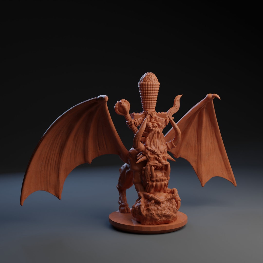 Magma Dwarf Sorcerer on Lammasu Ankylo Miniatures Wargaming TTRPG 10mm Scale - Etsy