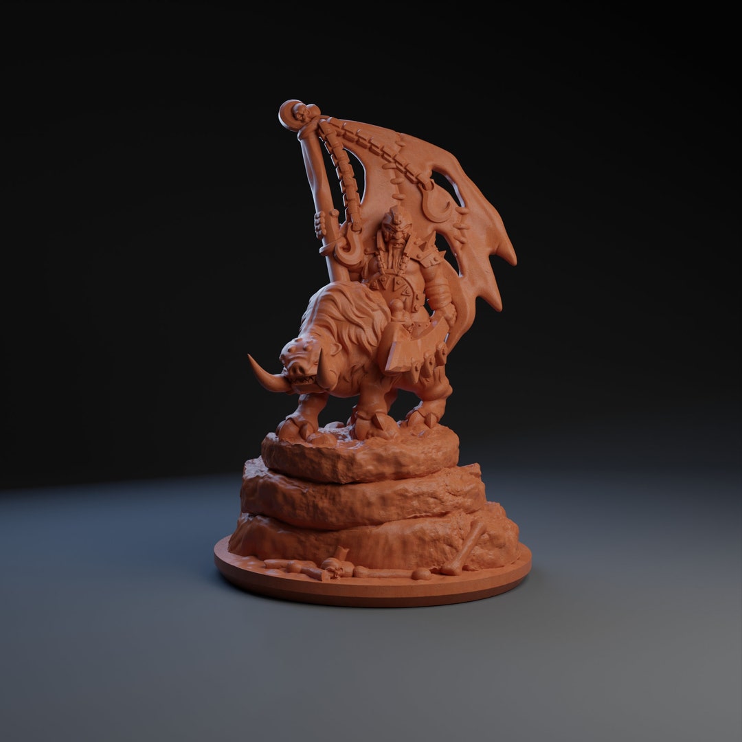 Tyrant on Beast Ogre Kingdom Wargaming TTRPG 10mm Scale - Etsy