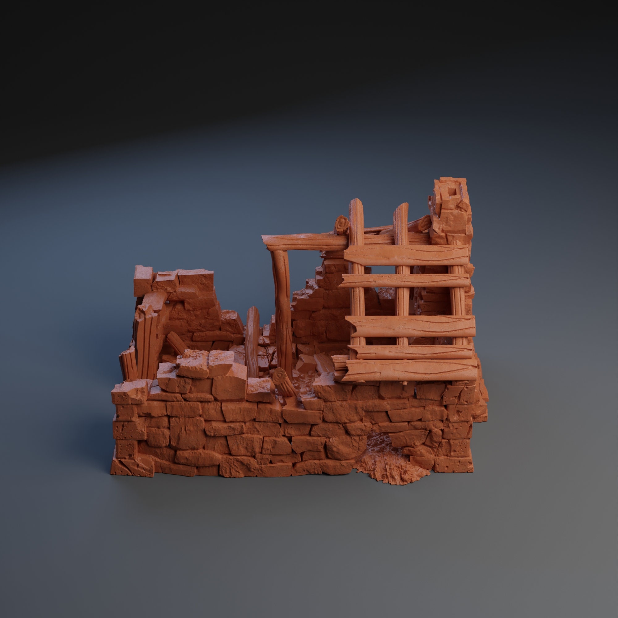 Stone Shack Ruin Terrain Wargaming TTRPG 10mm Scale - Etsy