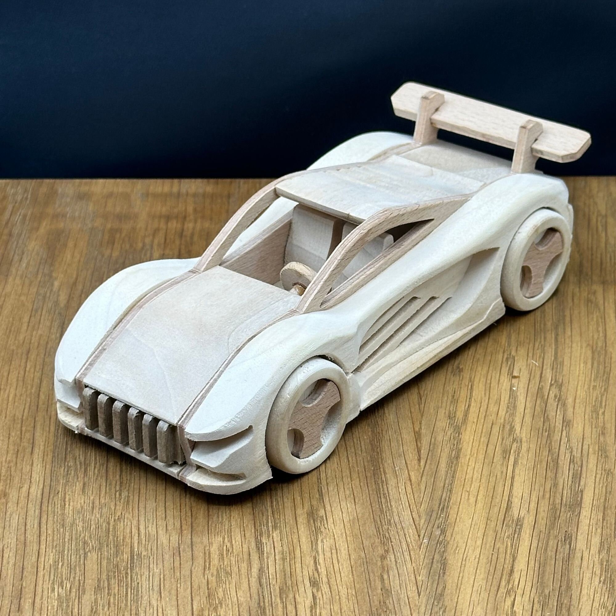 Mini Sport Car, Wooden Car, Wooden Sport Car, Birthday Gifts for Kids ...