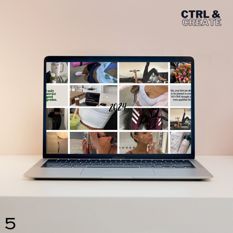 Laptop Vision Board Template - Etsy