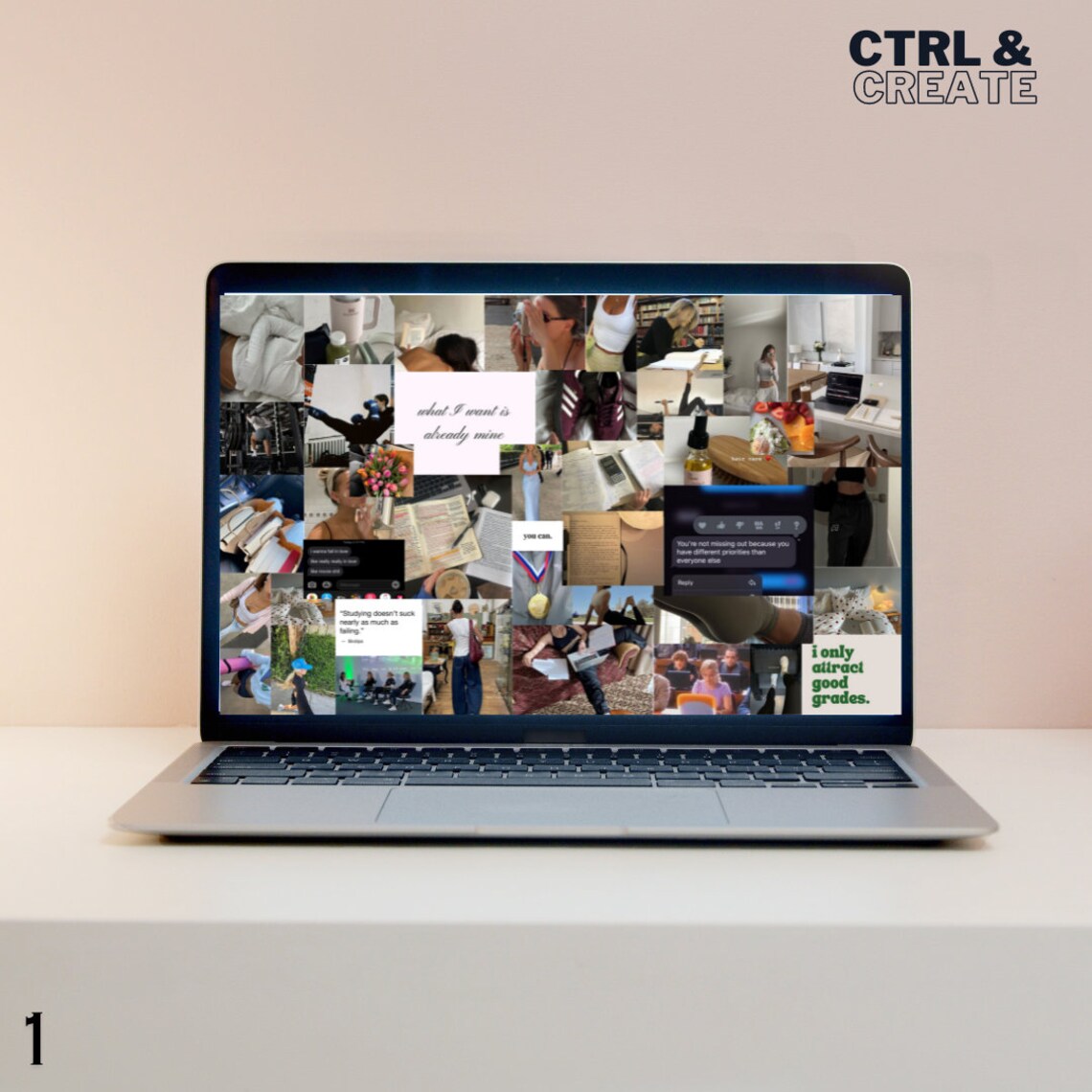 Laptop Vision Board Template - Etsy