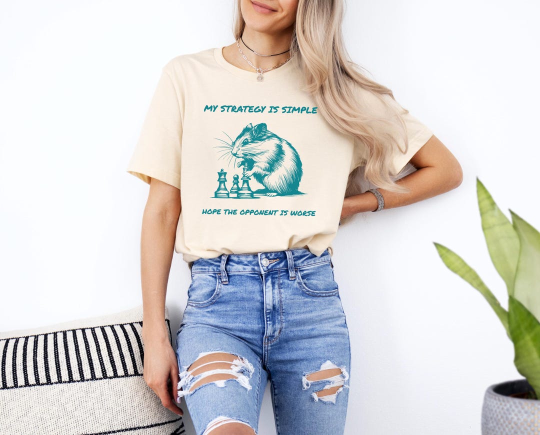 Hamster Playing Chess PNG SVG, My Strategy is Simple Hope the Opponent ...