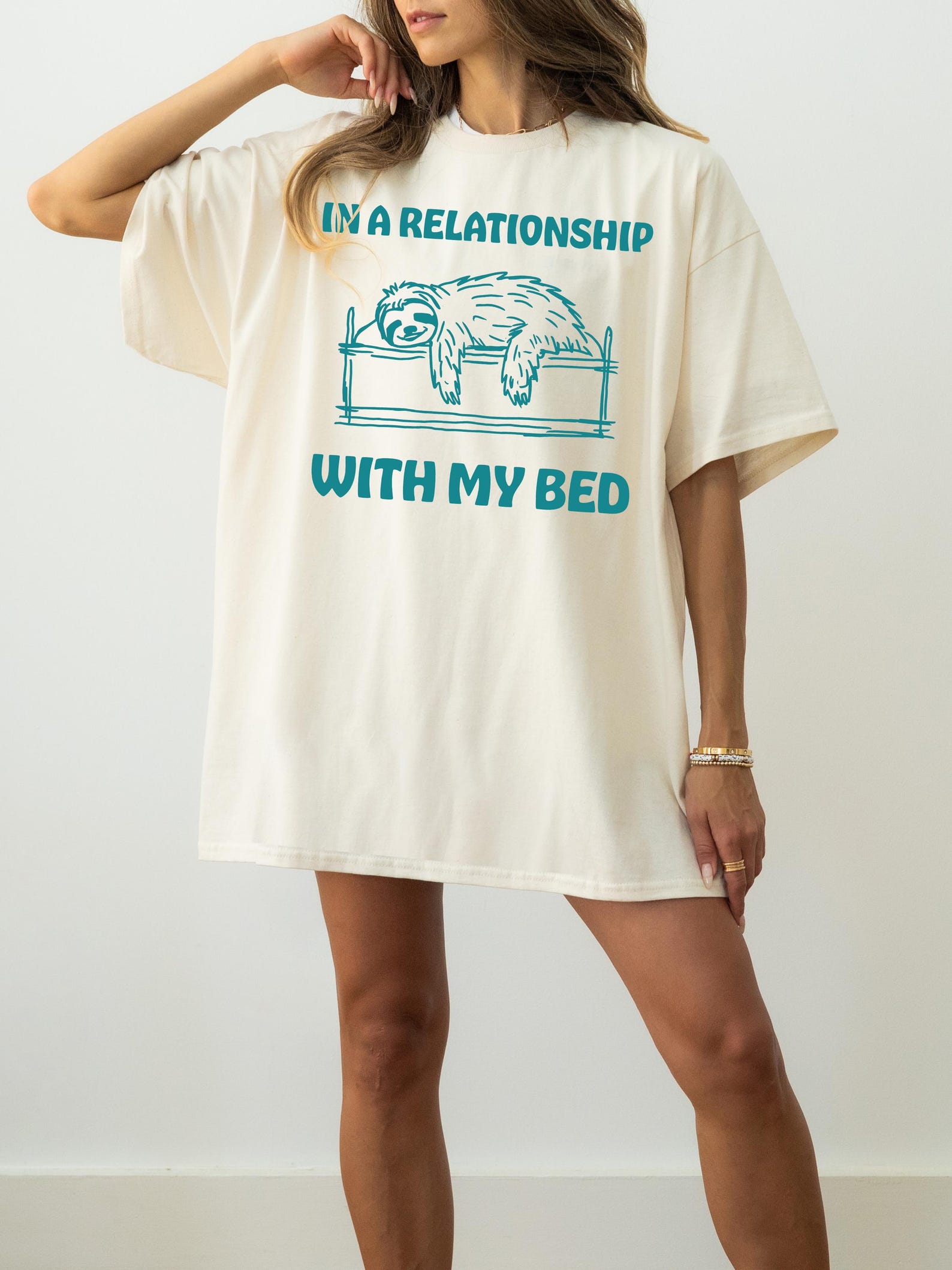 Relatable Sloth PNG SVG Digital Download, in a Relationship With My Bed ...