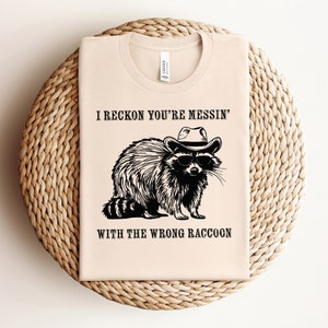 Raccoon Cowboy PNG SVG Digital Download, Funny Raccoon Wild West Meme ...