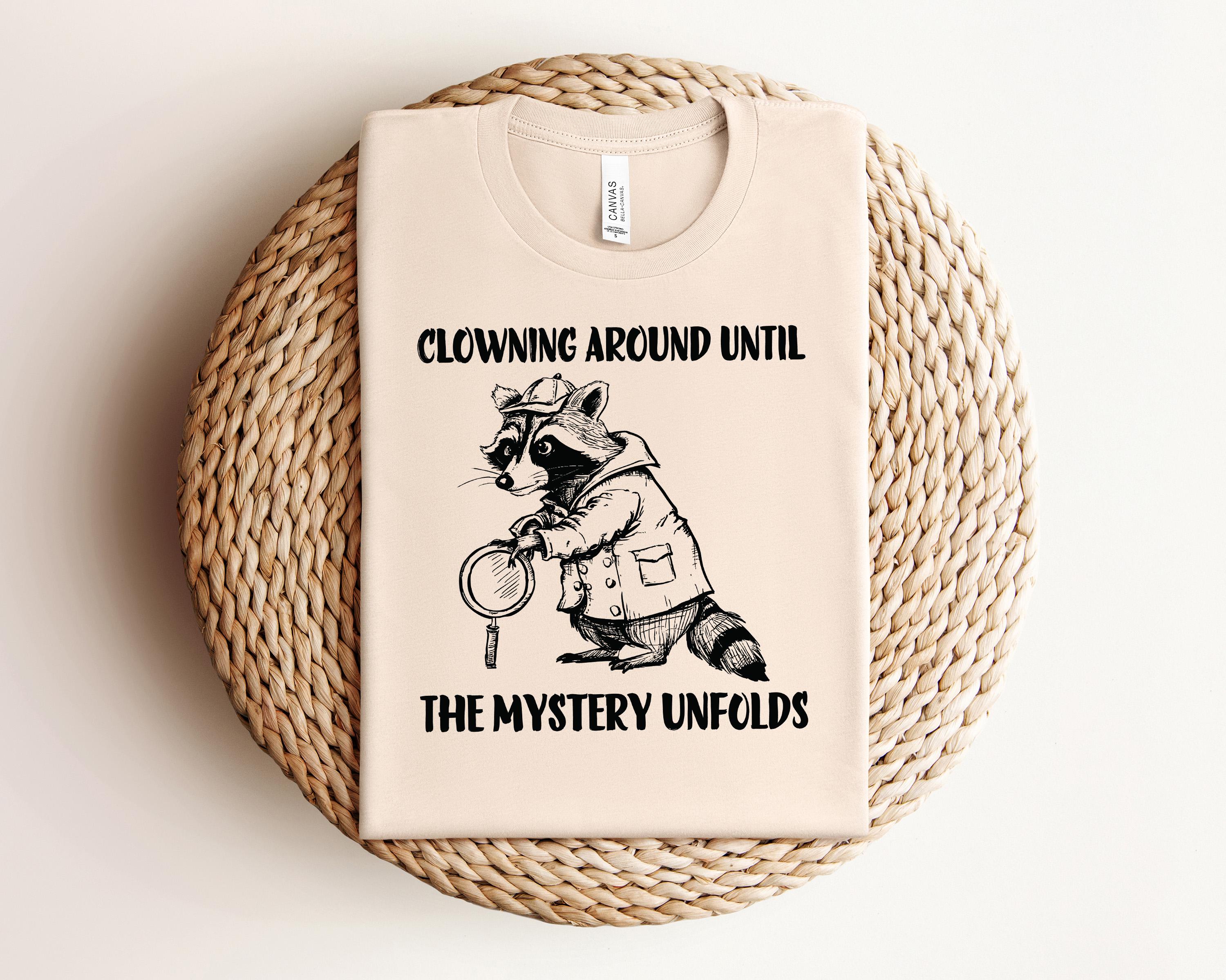 Detective Raccoon Sketch PNG SVG, Clowning Around Until the Mystery ...