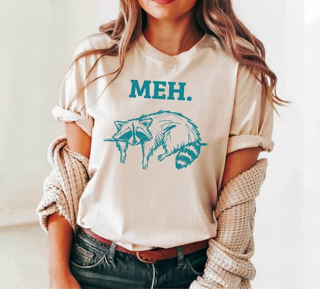 Raccoon Meh PNG SVG Design Digital Download, Meme Sublimation PNG for ...