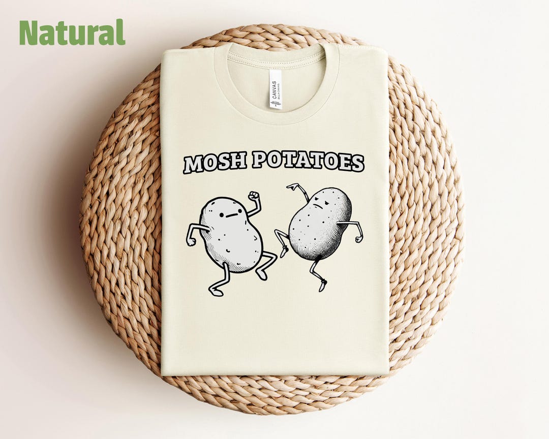 Mosh Potatoes T-shirt, Funny Potato Shirt, Meme Tee, Potato Lover Gift ...