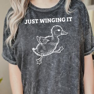 Relatable Duckling PNG SVG Digital Download, Just Winging It Duck ...