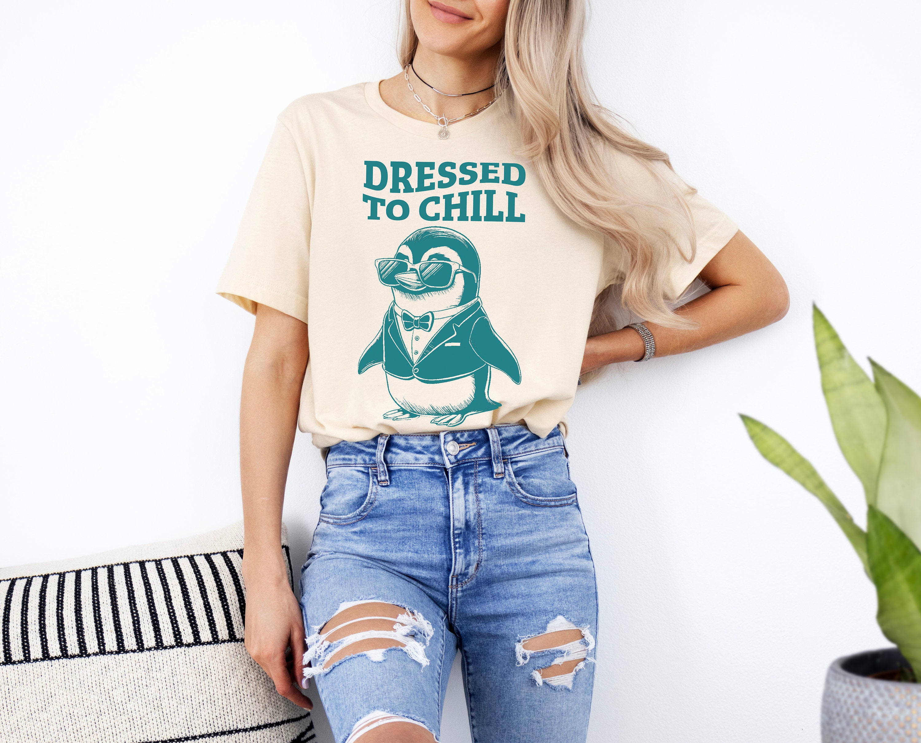 Penguin Chill PNG SVG Design Digital Download, Meme Sublimation PNG for ...