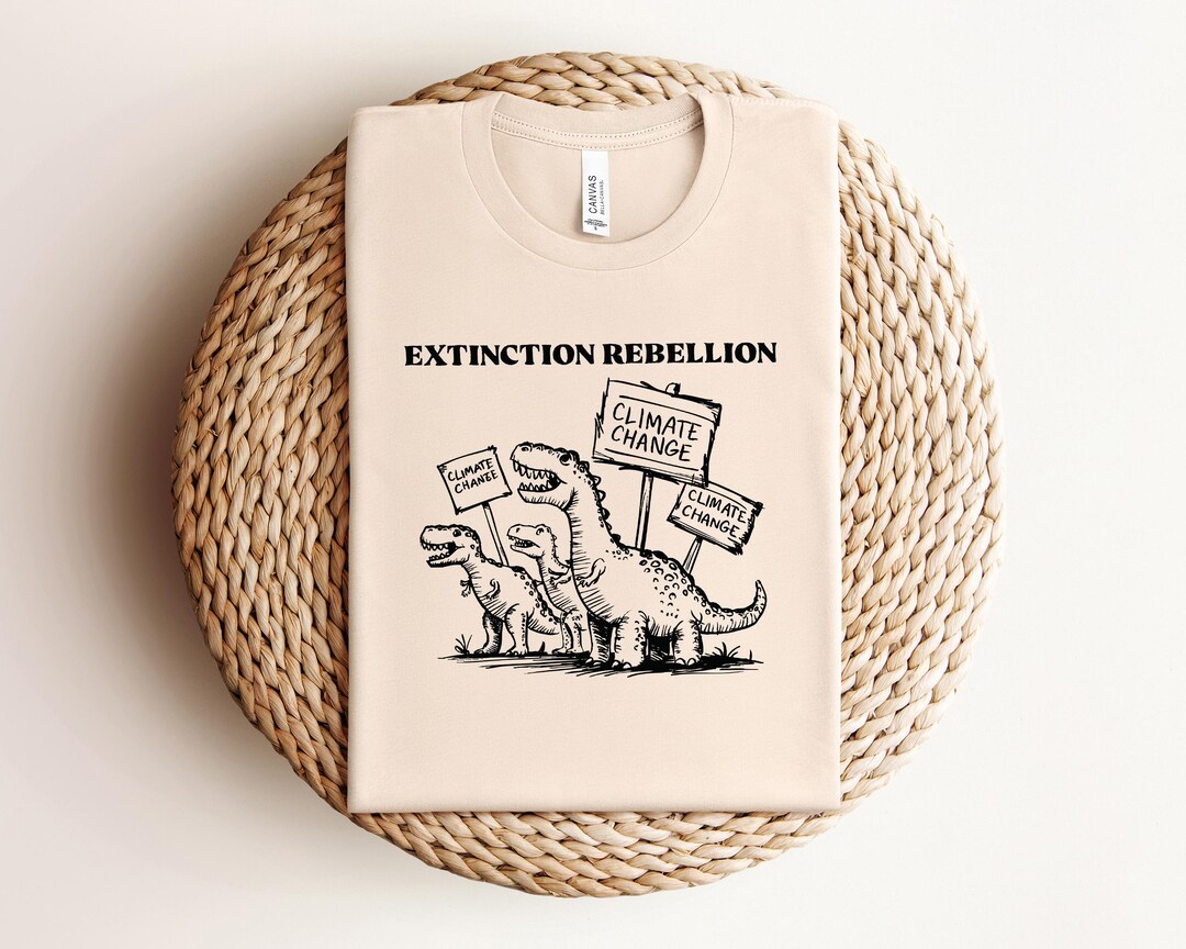 Dinosaurs With Protest Signs PNG SVG, Extinction Rebellion Digital ...