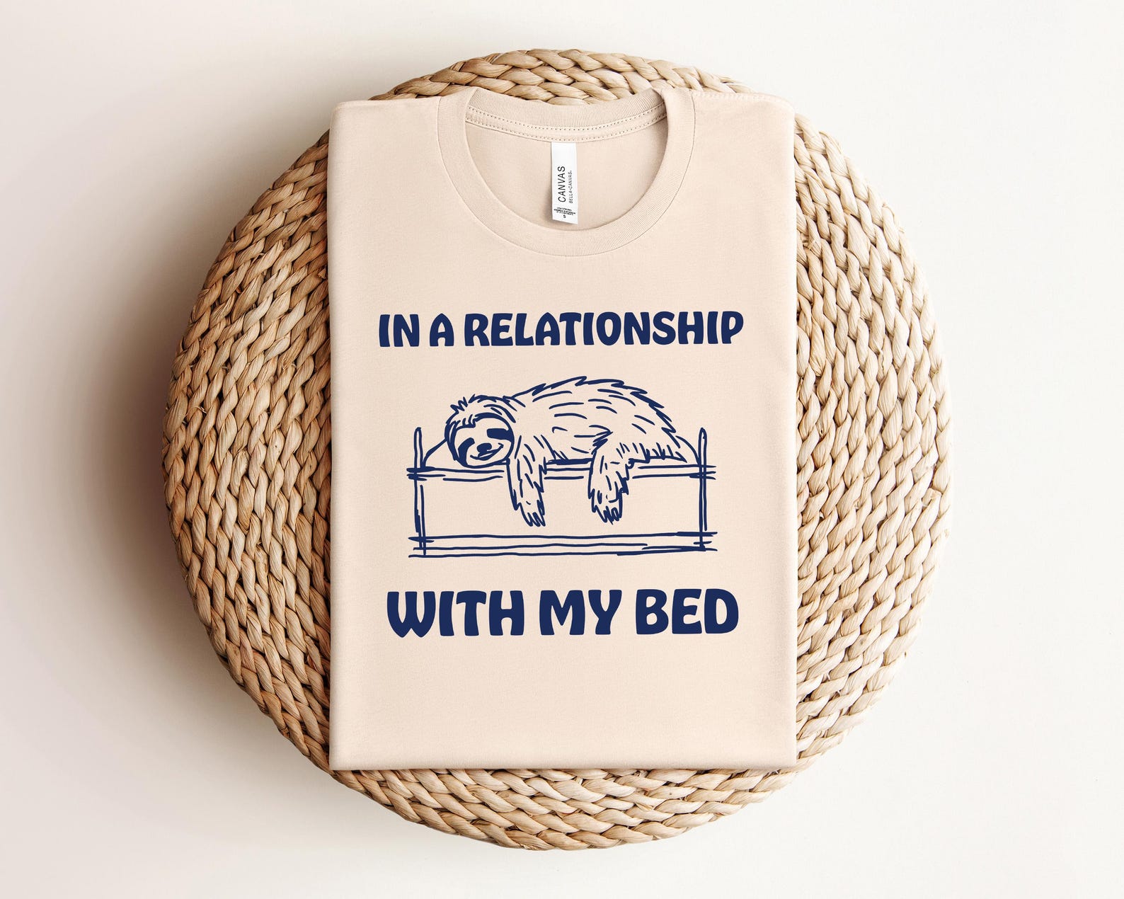 Relatable Sloth PNG SVG Digital Download, in a Relationship With My Bed ...