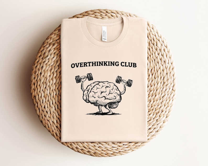 Brain Lifting Weights PNG SVG, Overthinking Club Digital Download ...