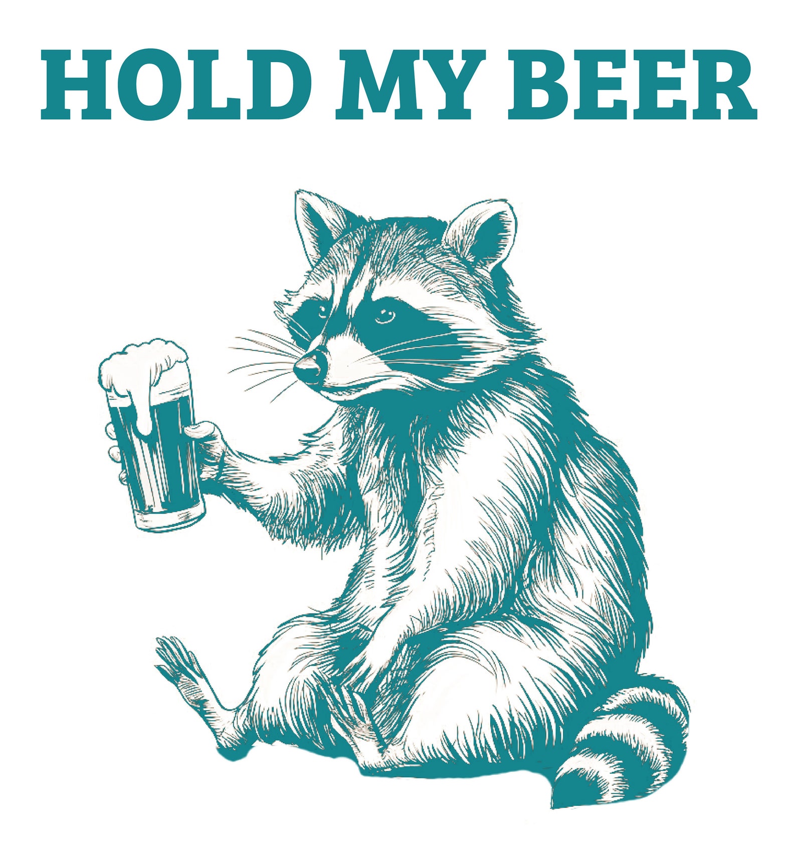 Raccoon Beer PNG SVG Design Digital Download, Meme Sublimation PNG for ...