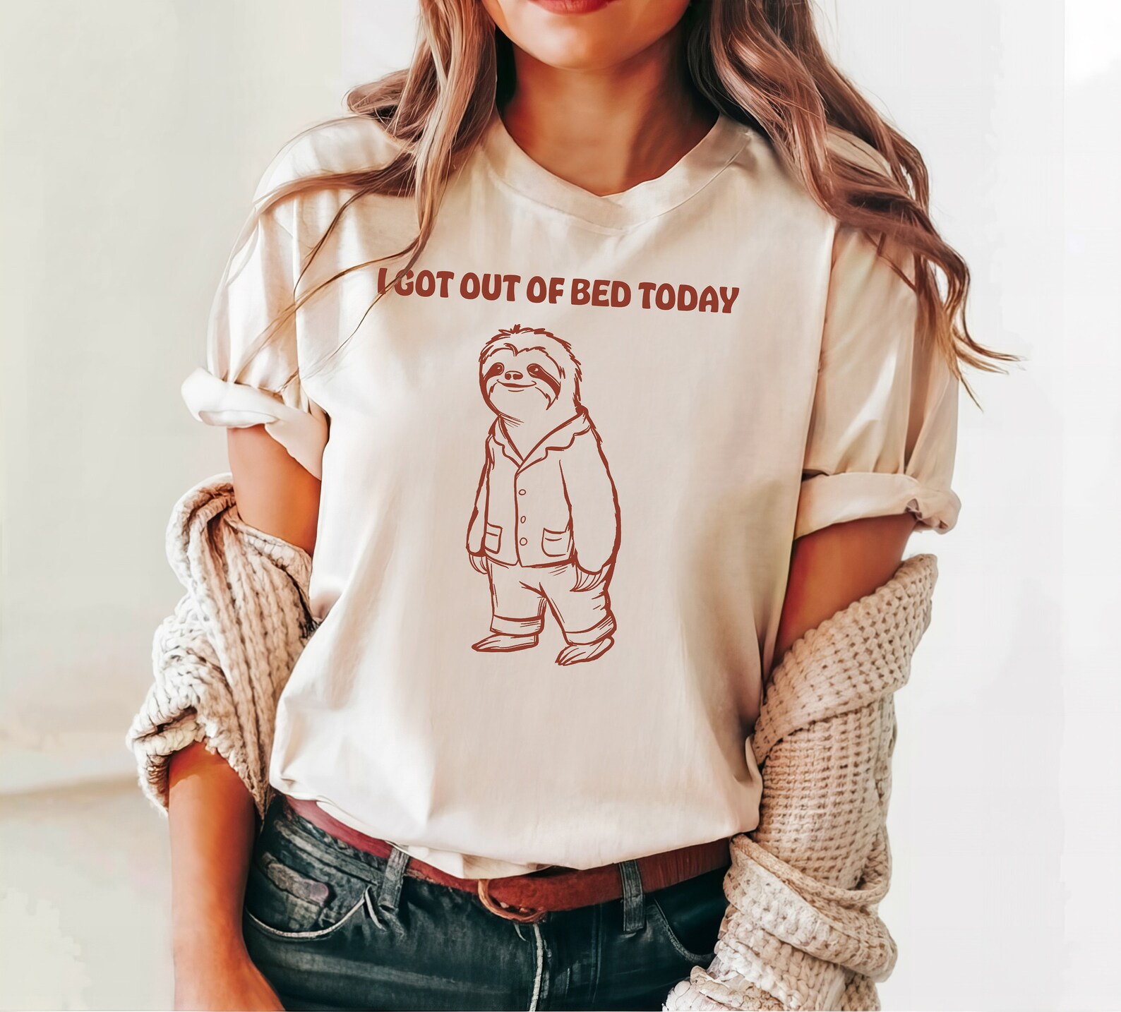 Sloth Pajamas PNG SVG Digital Download, I Got Out of Bed Today Design ...