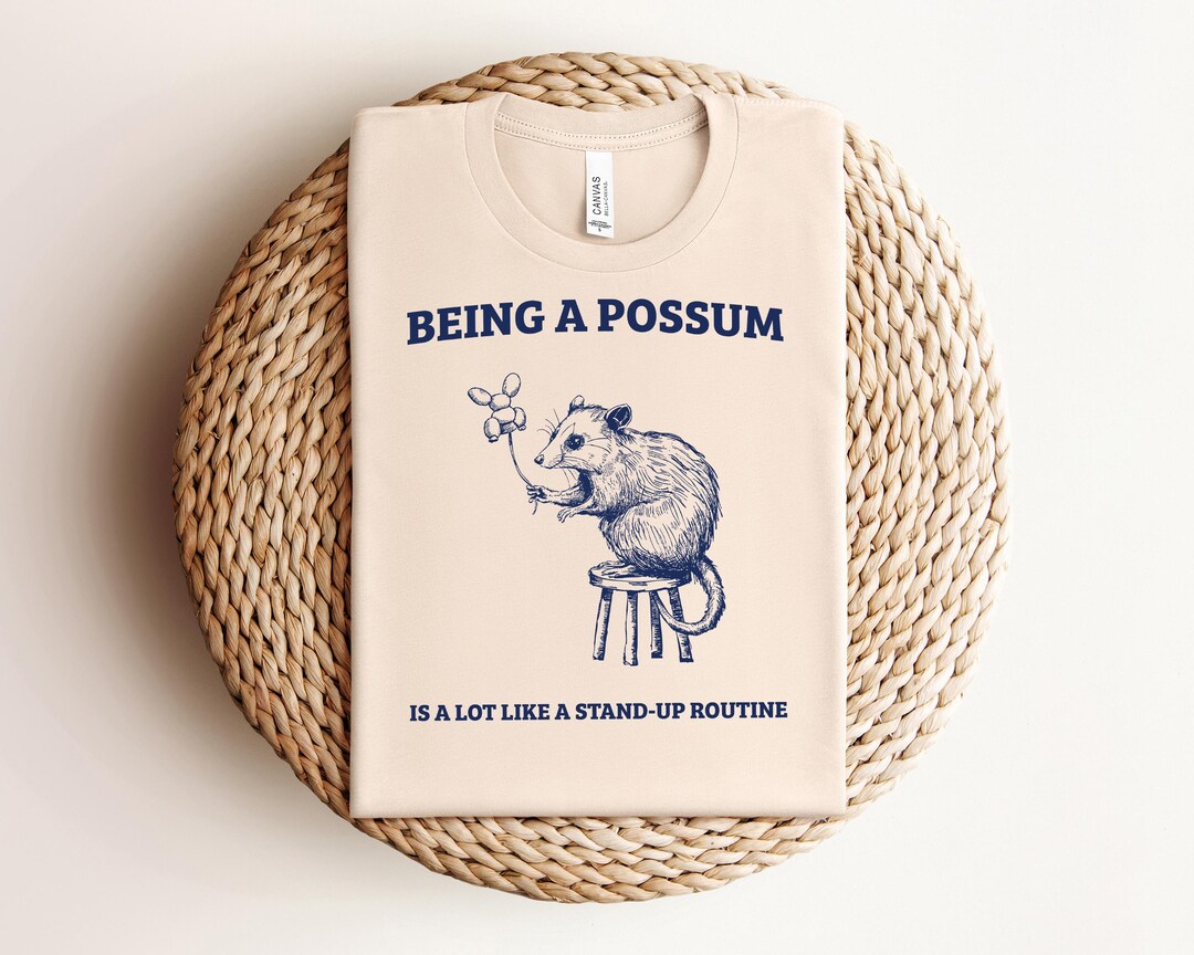 Possum Perched on Stool PNG SVG, Being A Possum is A Lot Like A Stand ...