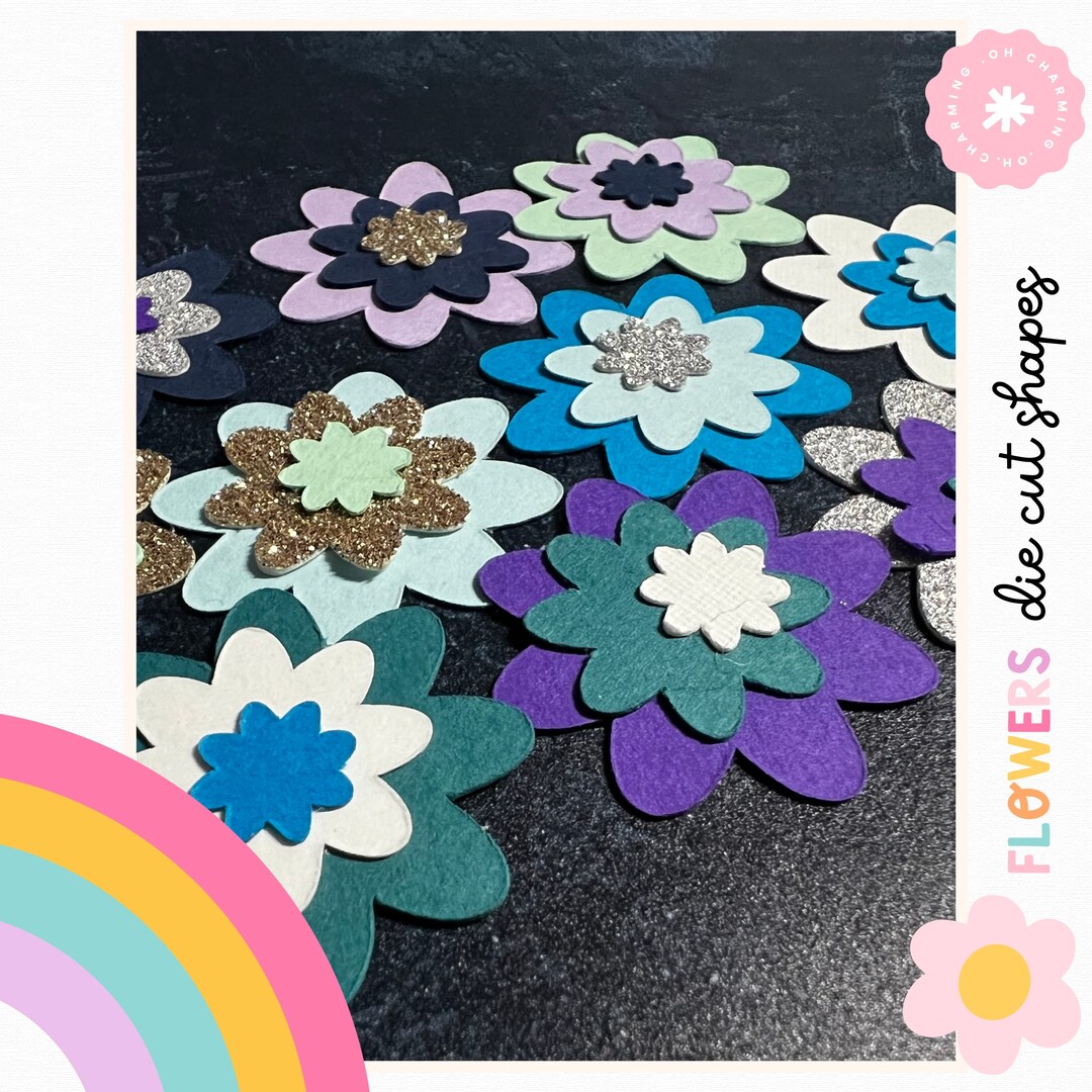 Cut Out Flower Shapes, Die Cut Flower Shapes, Paper Flower Die Cuts ...