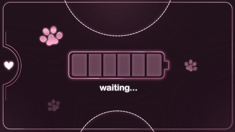 ANIMATED Heart Cyber Battery Starter Pack for Streamer /// Animated ...