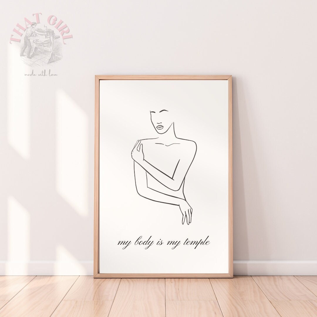 Minimalist Fine Line Drawing Poster Printable Wall Art Printable My ...