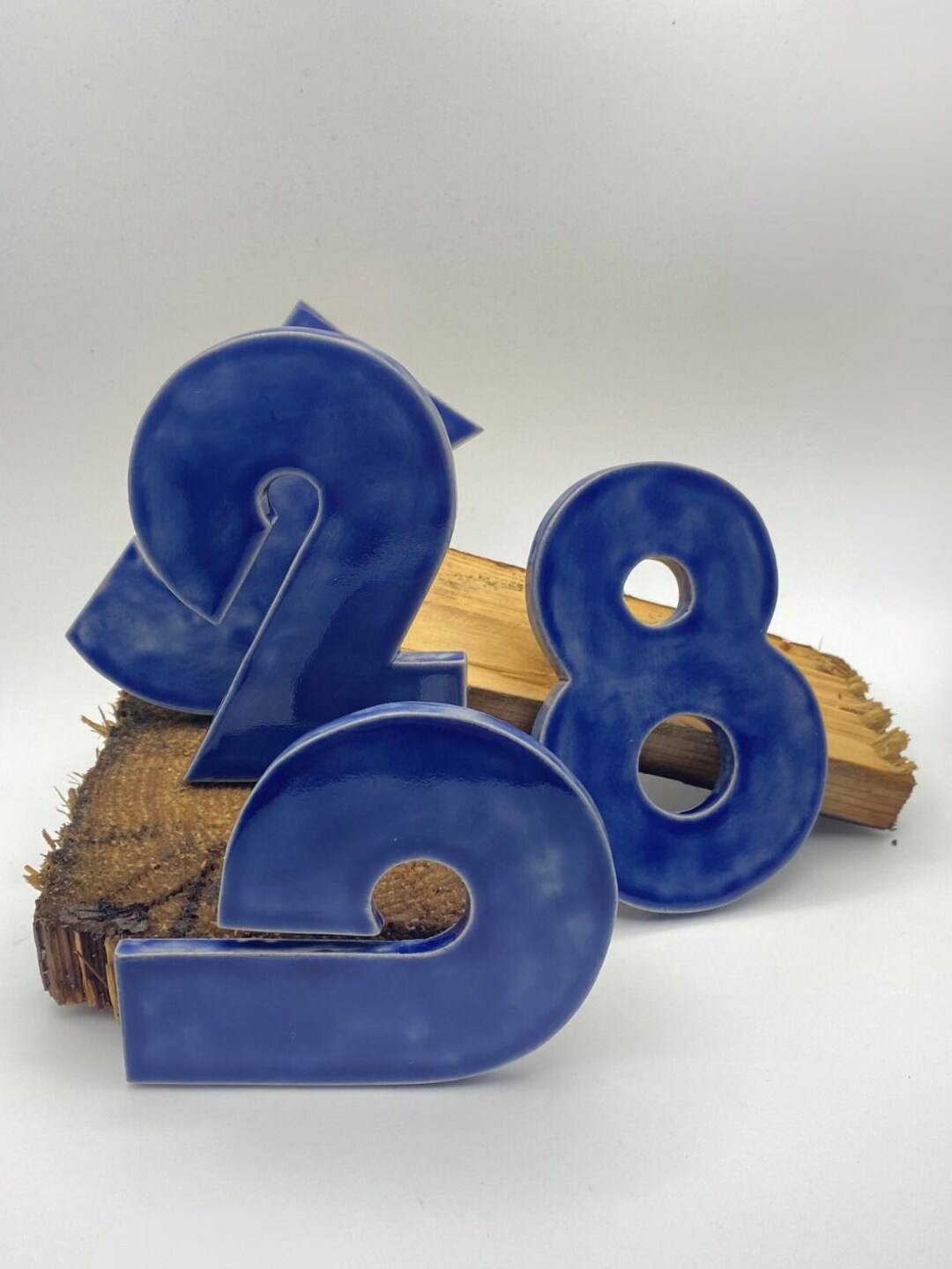 Ceramic House Numbers 2 Pieces - Etsy