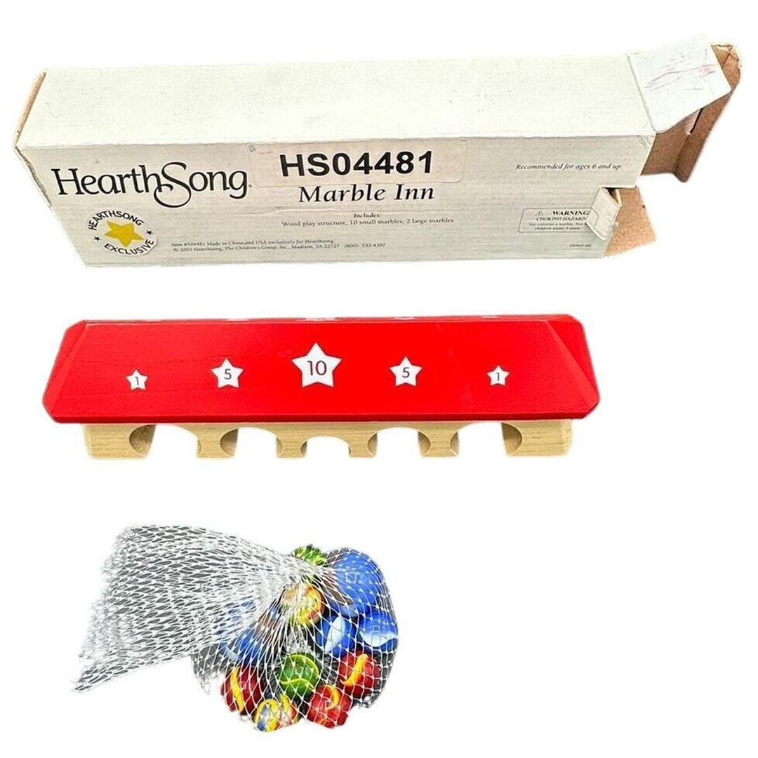 Vintage Hearthsong Marble Inn Marble Shooting Game Wooden Marble Game W Marbles - Etsy