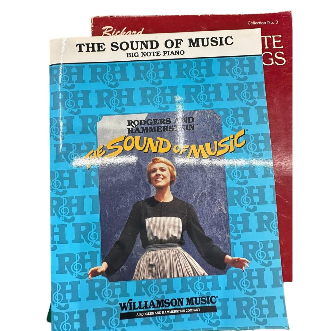 Vintage 2000s the Sound of Music Sheet Music Big Note Piano Vocal ...