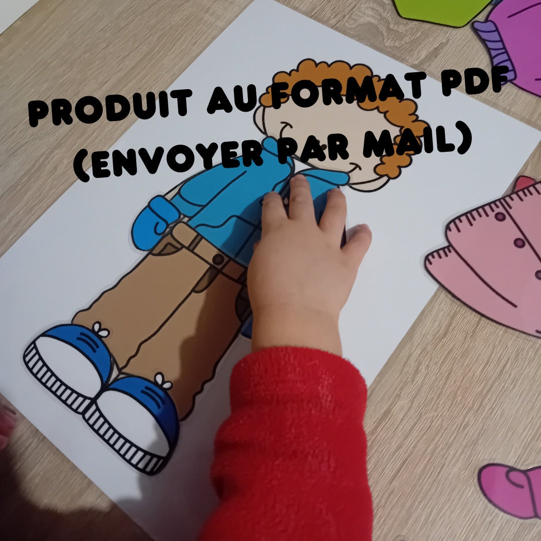 PDF Boy and Girl Dress up Game, Printable Toddler Activity and Games ...